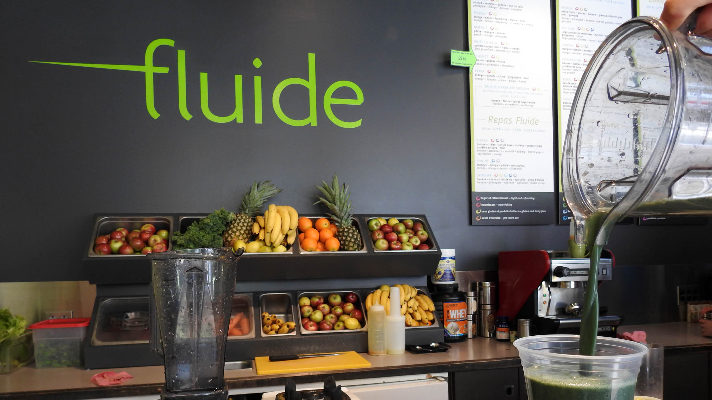 Fluide Juice Bar | Freshly-squeezed fruit , vegetable juices, Tonics ...